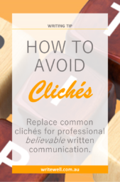 WRITEWORDSHow to avoid clichés | A quick writing tip by WriteWell | How ...