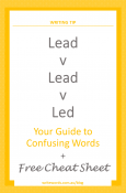 WRITEWORDSLead and Led – your WriteWell writing tip for confusing words ...