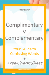 WRITEWORDSComplementary or complimentary – confusing word solutions ...