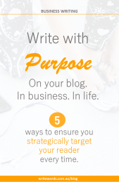 WRITEWORDSHow to write with purpose - so your readers stay on-purpose ...