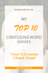 WRITEWORDSConfusing words - your guide to writing's most commonly ...