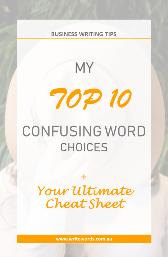 WRITEWORDSConfusing words - your guide to writing's most commonly ...