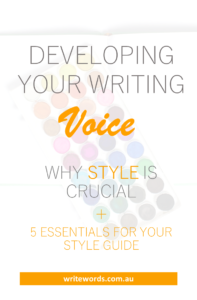 WRITEWORDSWriting style and developing your voice - WRITEWORDS | Why ...