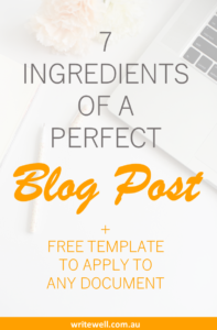 WRITEWORDSThe perfect blog post plan – 7 essential ingredients ...