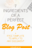 WRITEWORDSThe perfect blog post plan – 7 essential ingredients ...